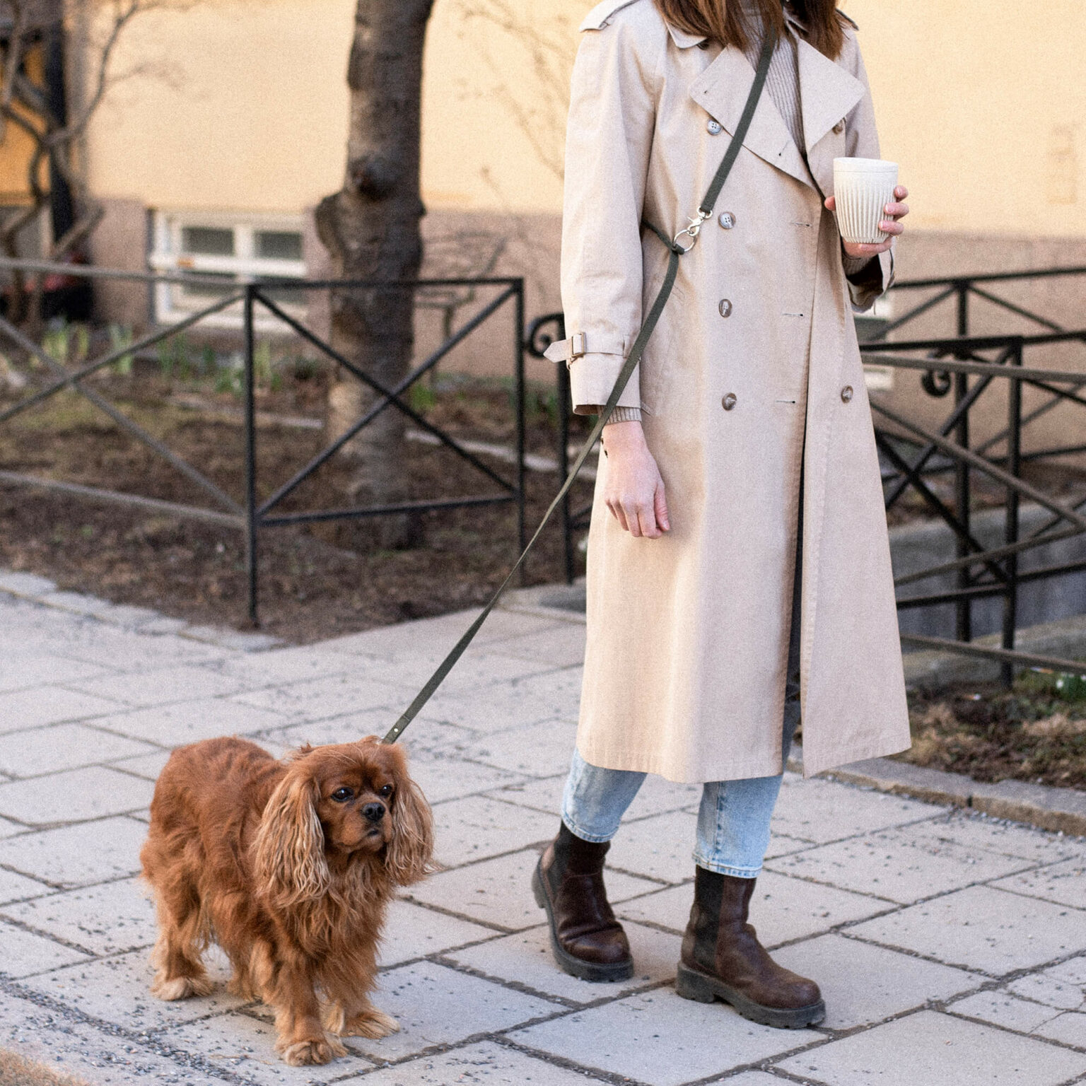 Multikoppel Signature Go Khakigrön 190 cm – Denjo Dogs – Denjo Dogs